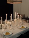 Dinner Party DIY: Tablecloth Stickers — Hauste