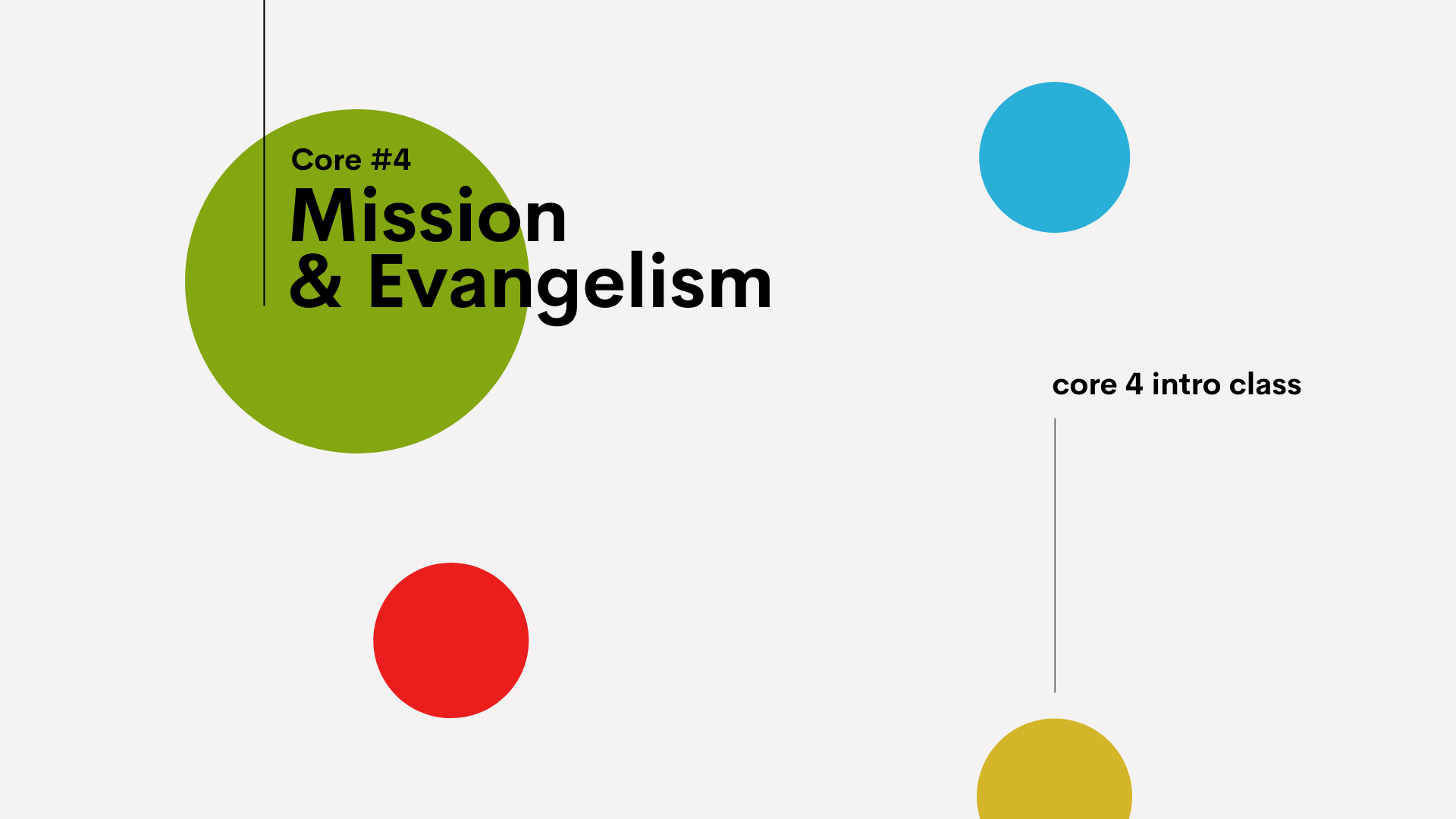 Core 4 - Foundational discipleship for the people of Cornerstone ...