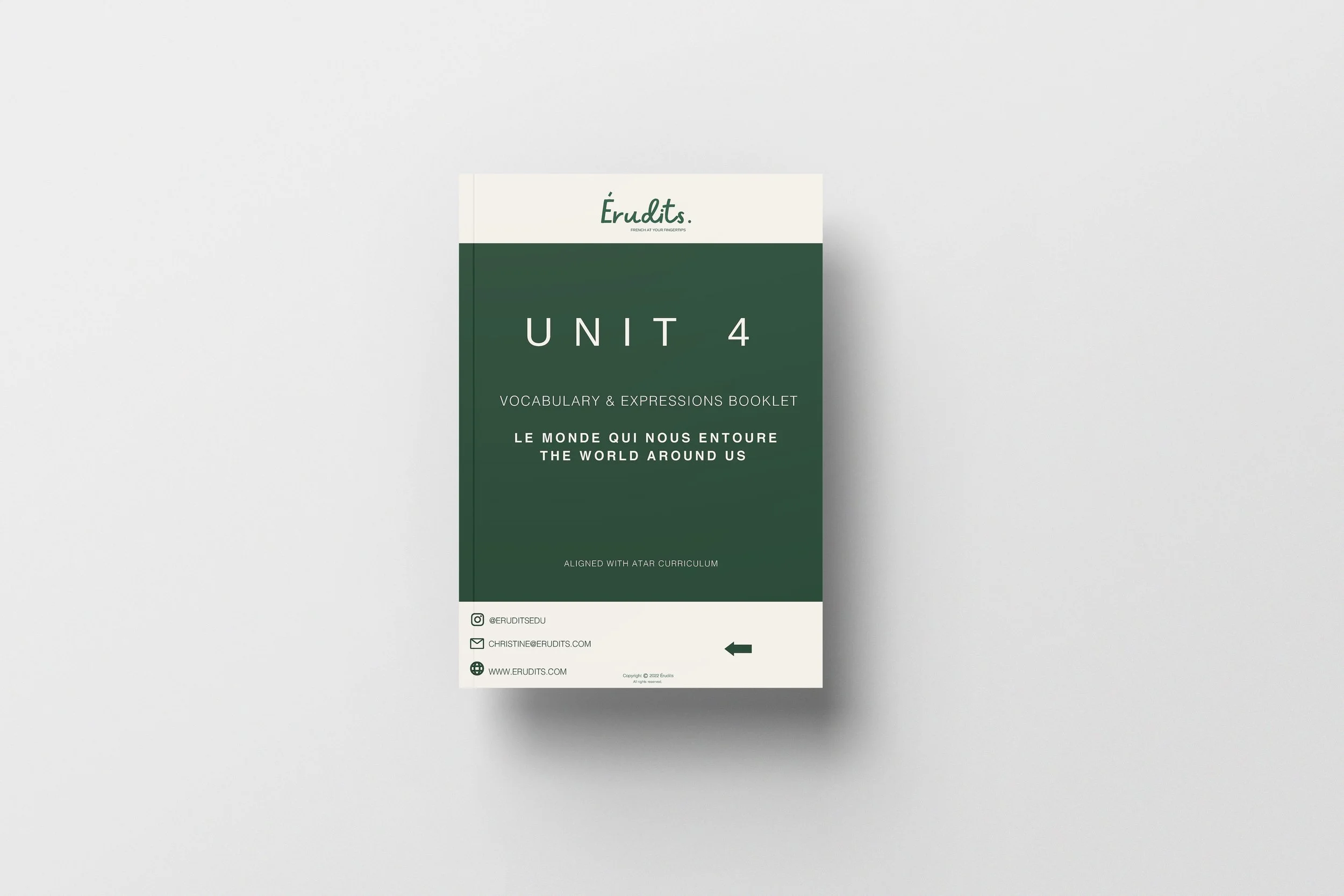 French Second Language ATAR Unit 4: Vocabulary & Expressions Booklet ...