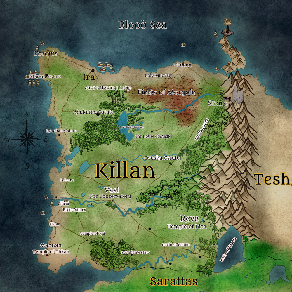 Map of Killan — A. Castilla