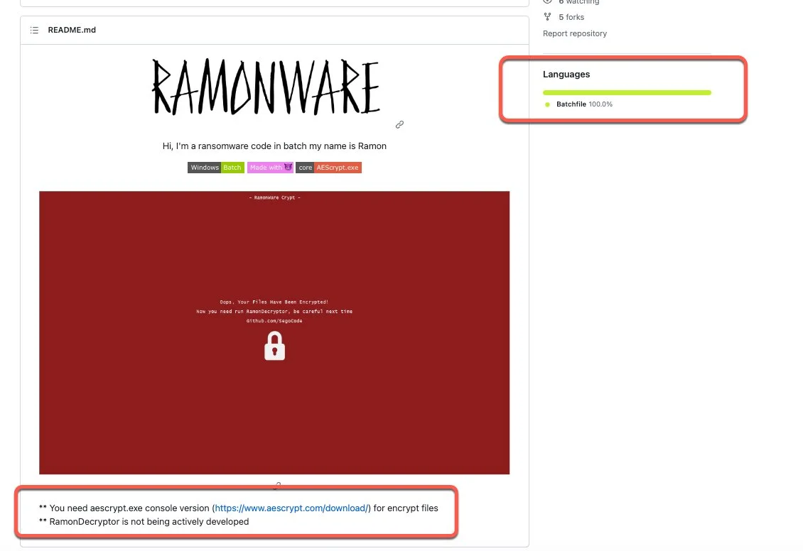 Exploring Ransomware Samples Written As Windows Batch File / HTA ...