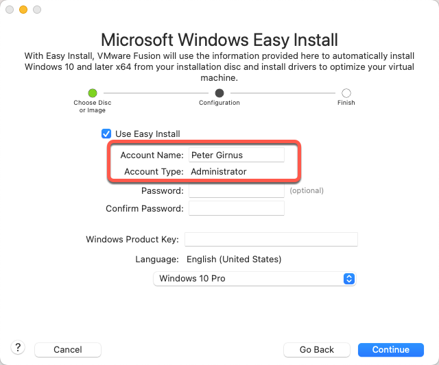 How To Install Windows 10 on VMware Fusion — Peter Girnus
