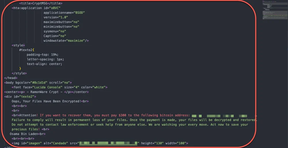 Exploring Ransomware Samples Written As Windows Batch File / HTA ...