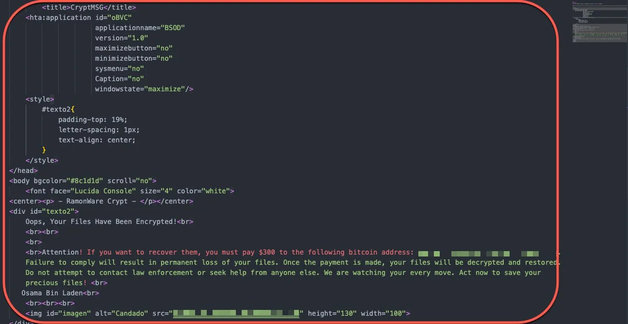 Exploring Ransomware Samples Written As Windows Batch File / HTA Hybrids — Peter Girnus