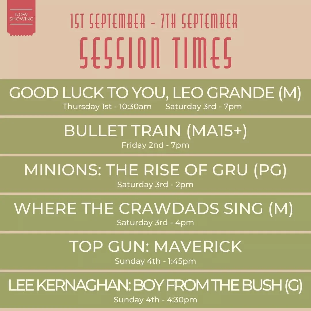 MOVIE TICKETS — Tivoli West Wyalong