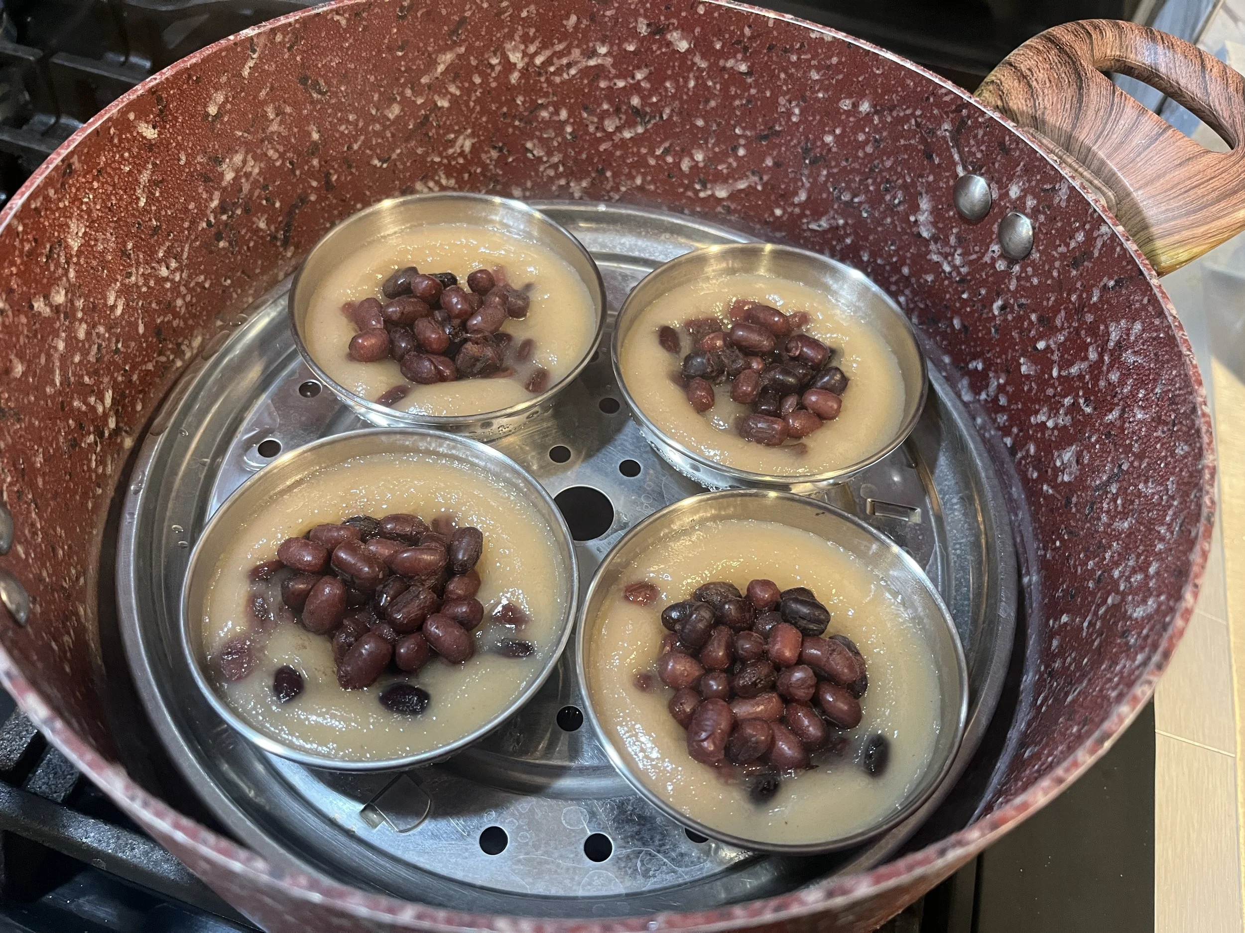 Chinese Red Bean Pudding Recipe 砵仔糕 | Chinese Dim Sum Pudding Recipe ...