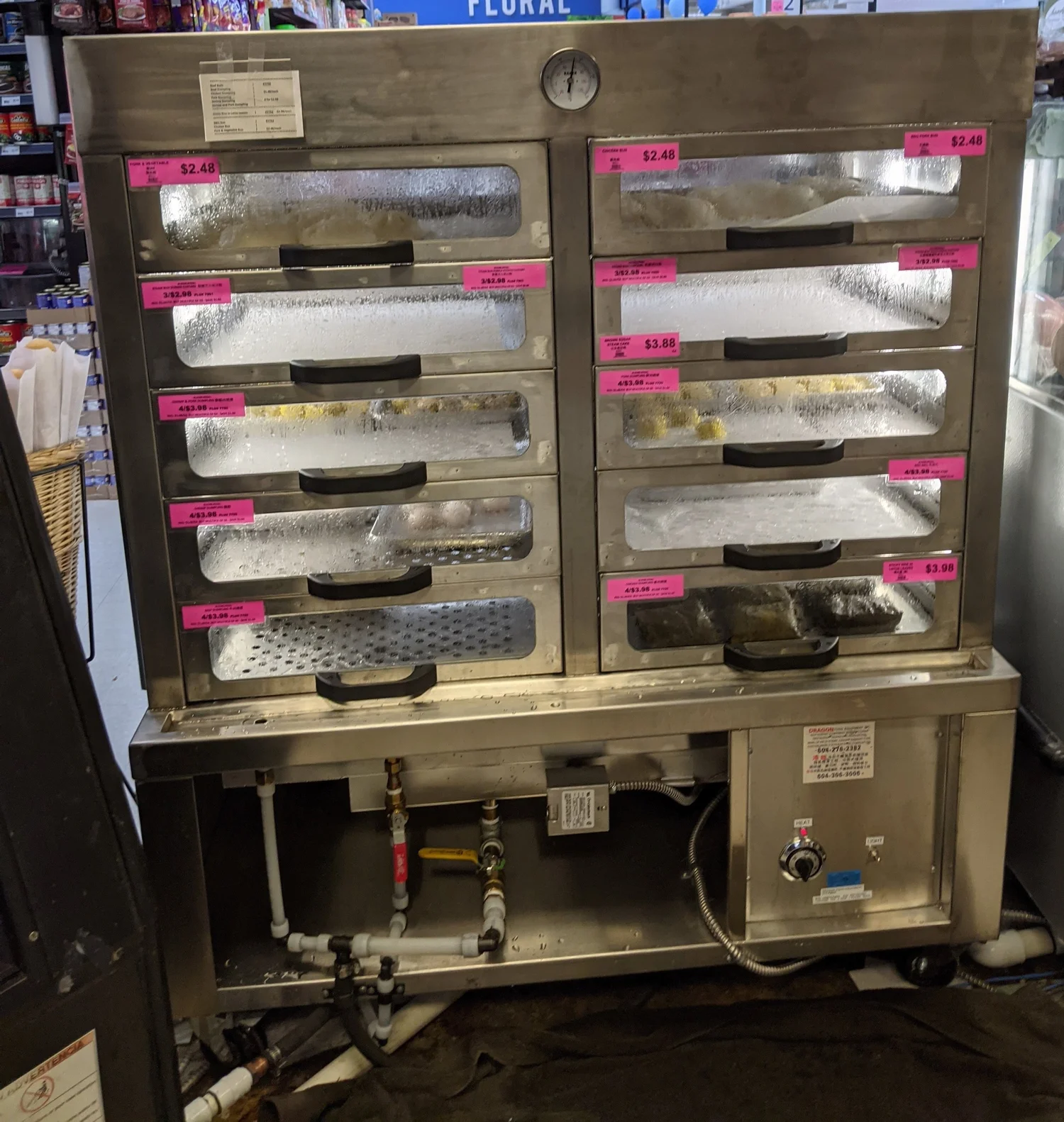Bun Dim Sum Warmer [包子點心櫃] — Dragon Food Equipment & Sheet Metal ...