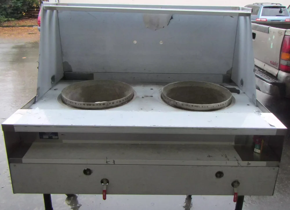 2 Two Burner Hole Wok Range — Dragon Food Equipment Inc.