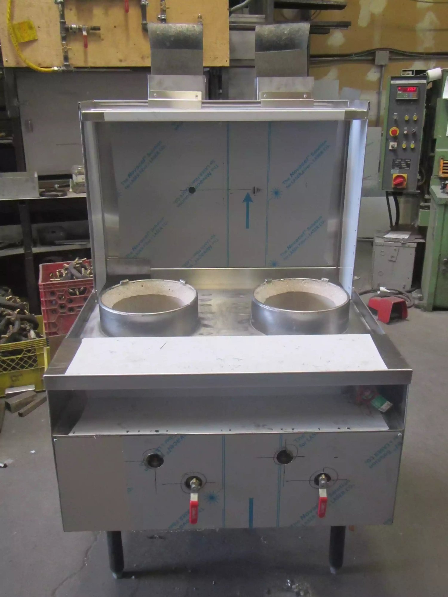 2 Two Burner Hole Wok Range — Dragon Food Equipment & Sheet Metal ...