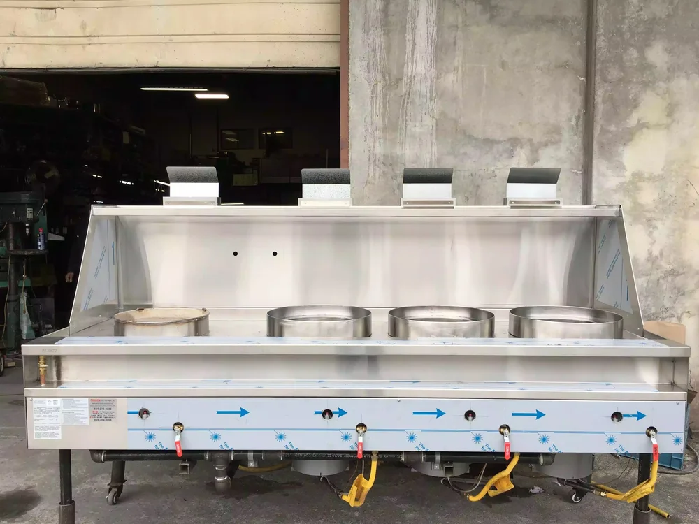 4 Four Burner Hole Wok Range — Dragon Food Equipment Inc.