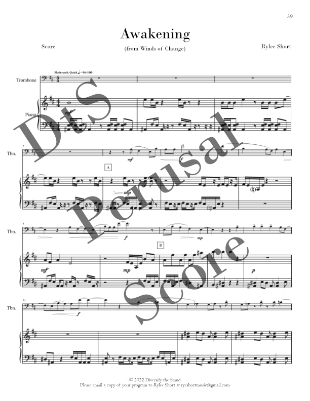 Winds of Change Digital Trumpet Book — Diversify the Stand
