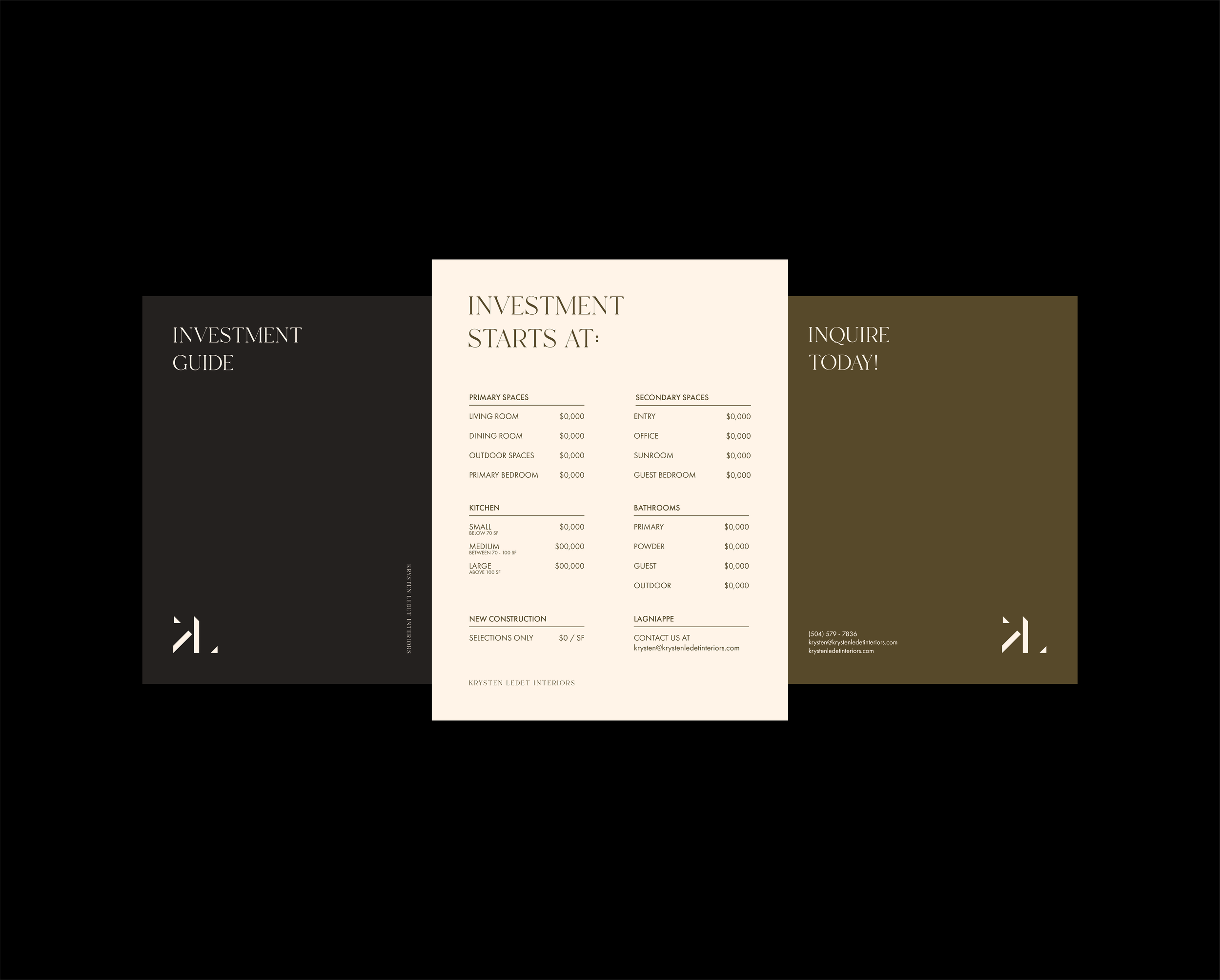 Krysten Ledet Interiors | Logo Design for Interior Design Firm ...