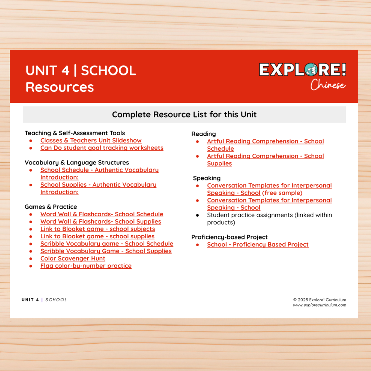 Chinese | School Bundle — Explore! Curriculum
