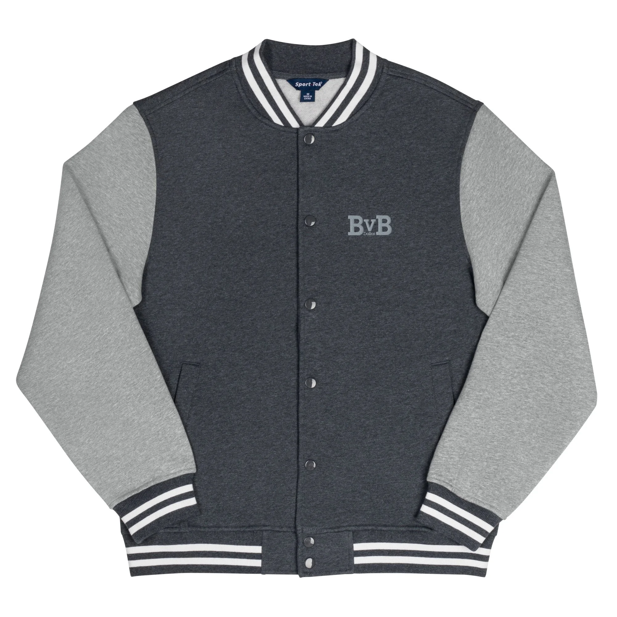 Men's Letterman Jacket — BvB Dallas - Tackle ALZ™