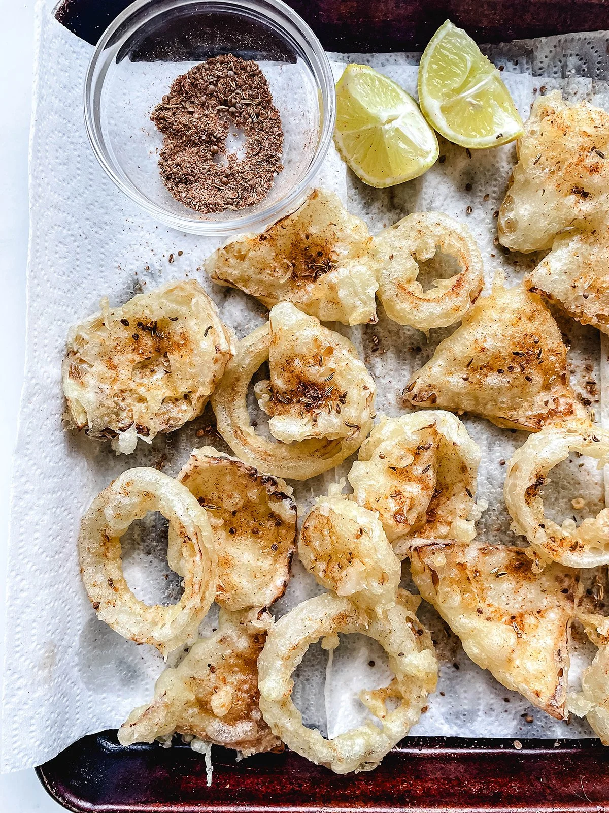 spiced cabbage and onion tempura — Simply Sierra Rose