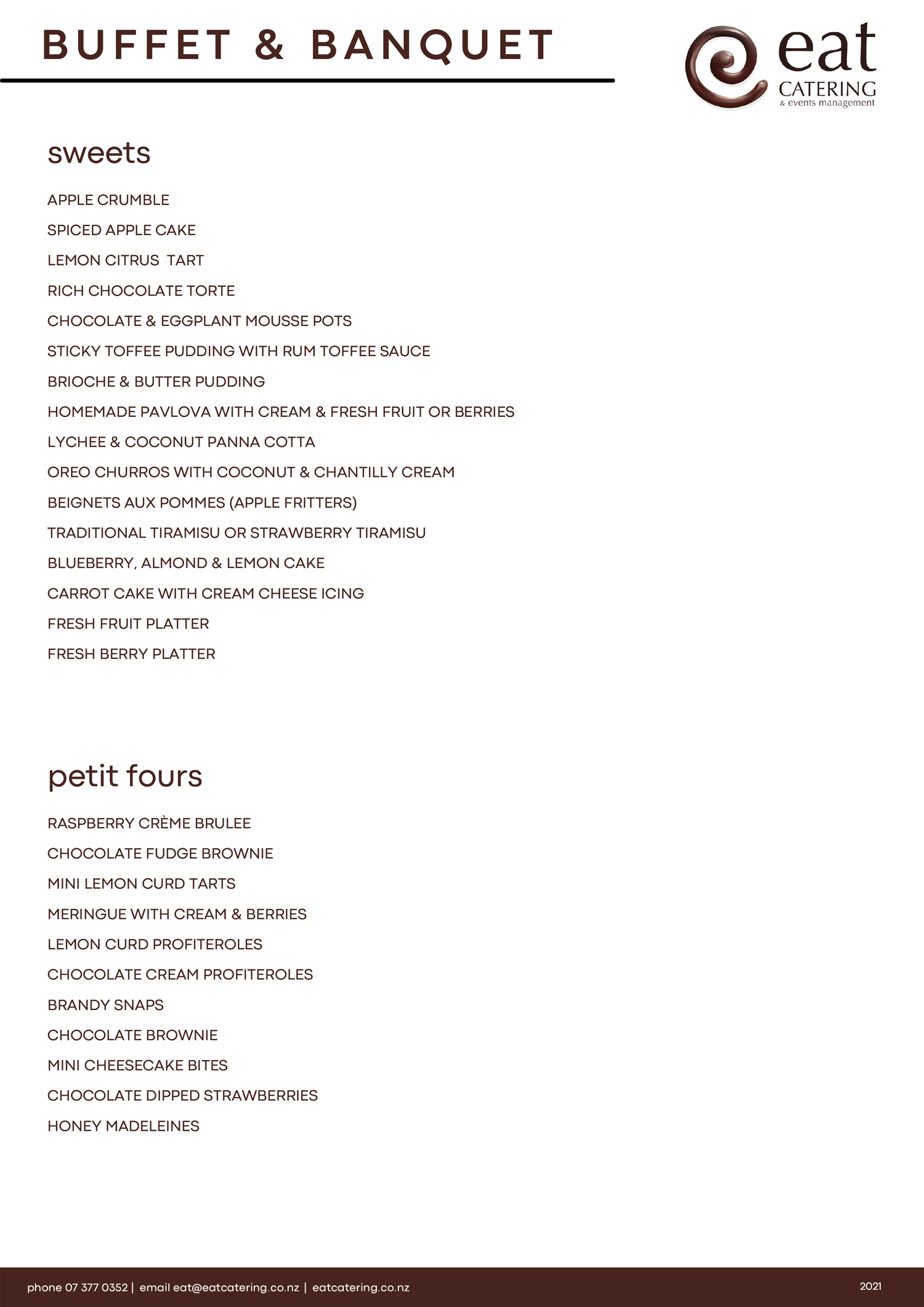 Buffet & Banquet — Eat Catering: providing the best in Taupō event catering