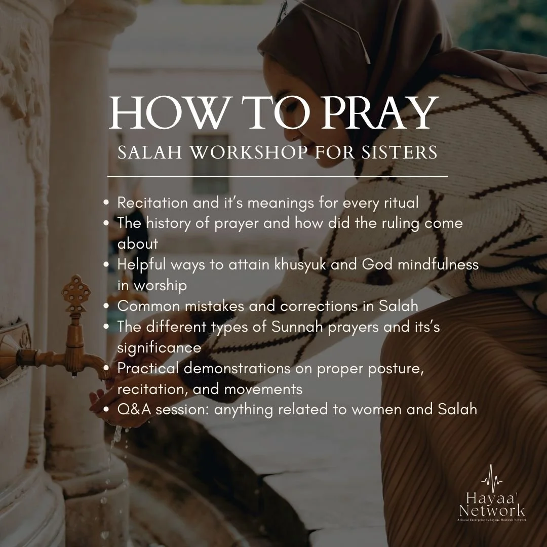 How to Pray: Salah Workshop for Sisters — Hayaa' Network