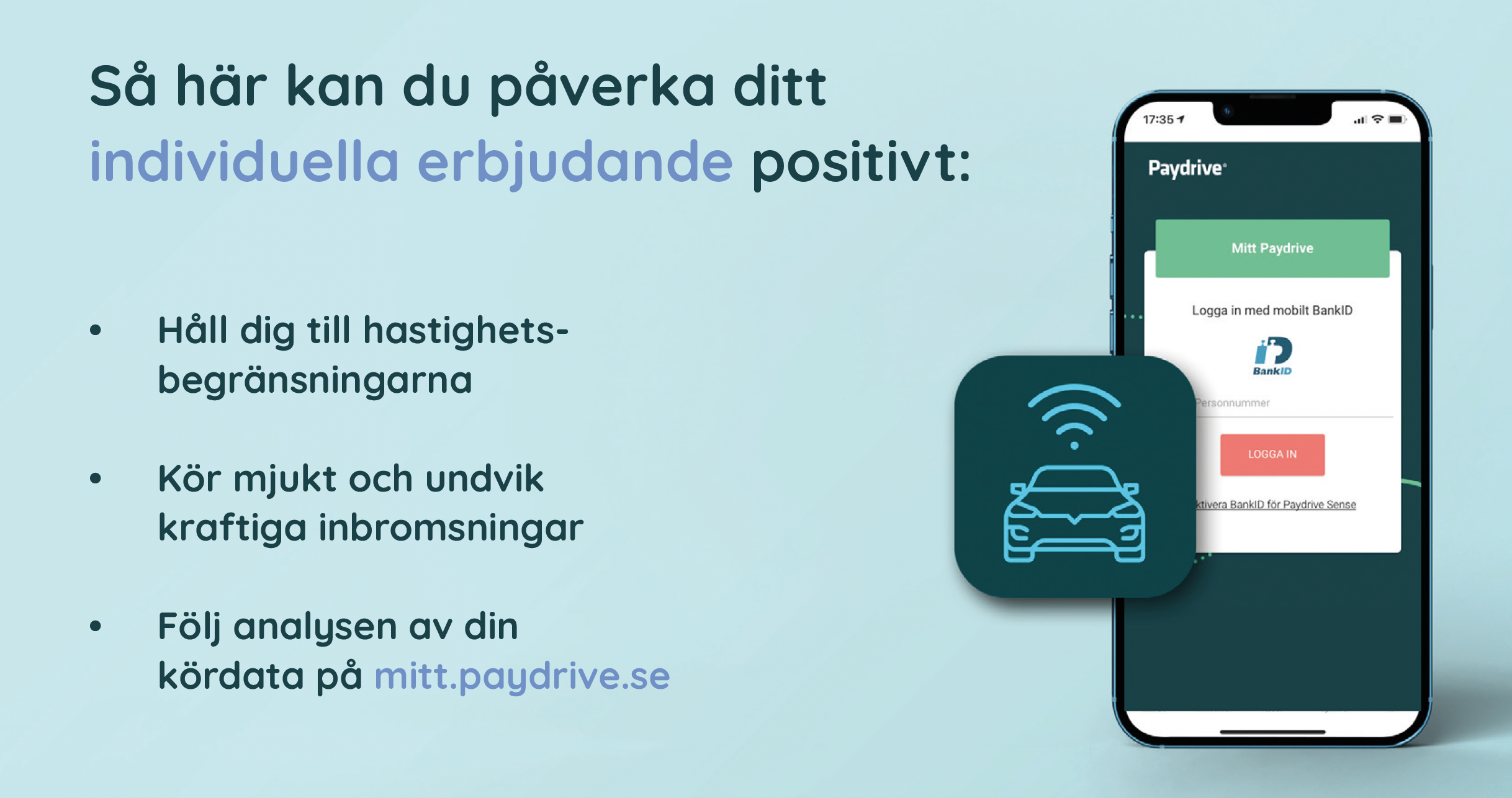 Startklar | Säkra din bil idag – jämför och välj — Paydrive bilförsäkring
