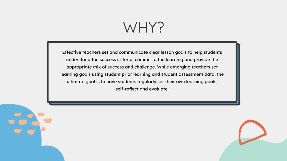 Goal Setting with Students — Modern Classrooms Project