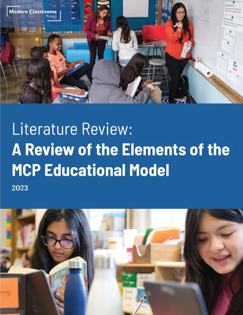 Literature Review: A Review of the Elements of the MCP Educational ...