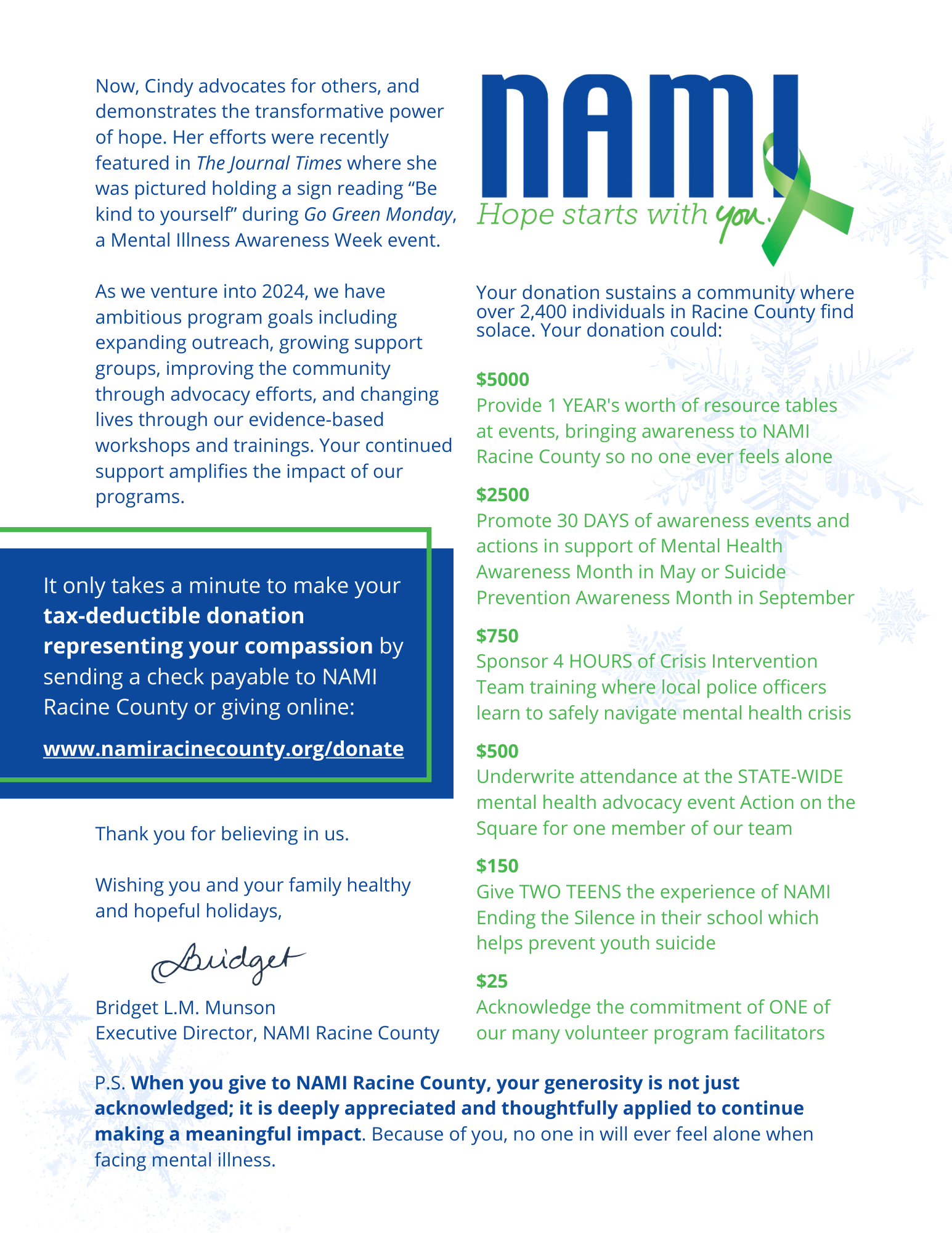 Donate — NAMI Racine