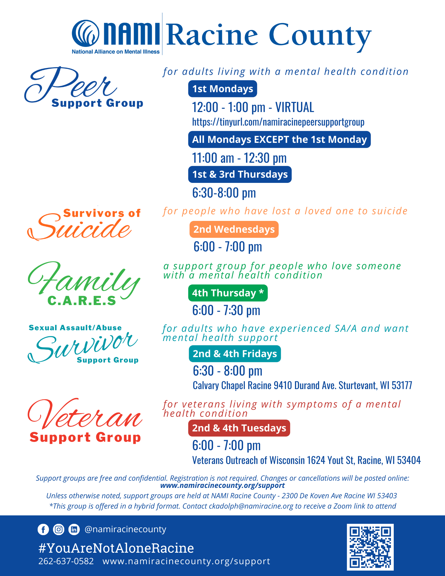 Support Groups — NAMI Racine