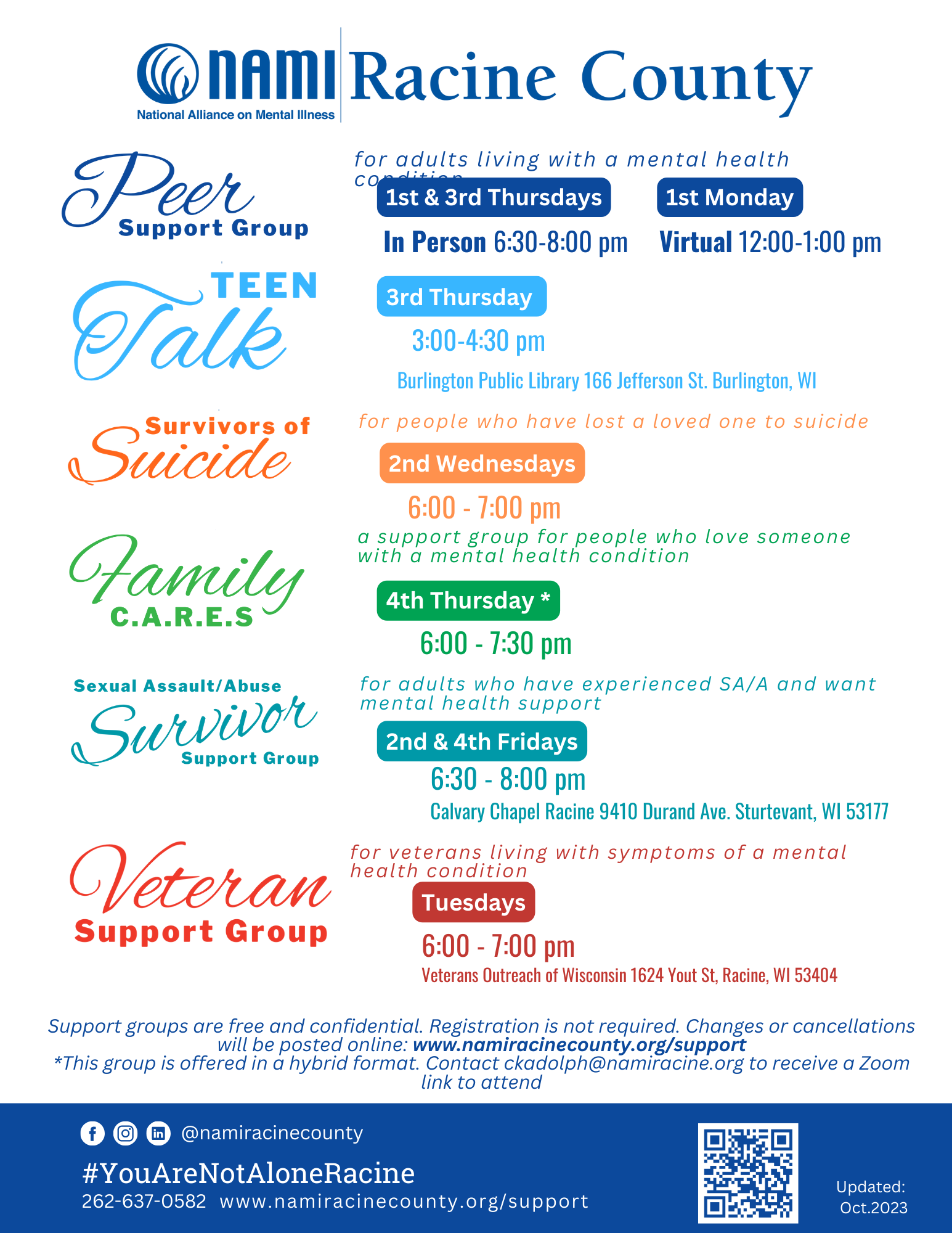 Support Groups — NAMI Racine