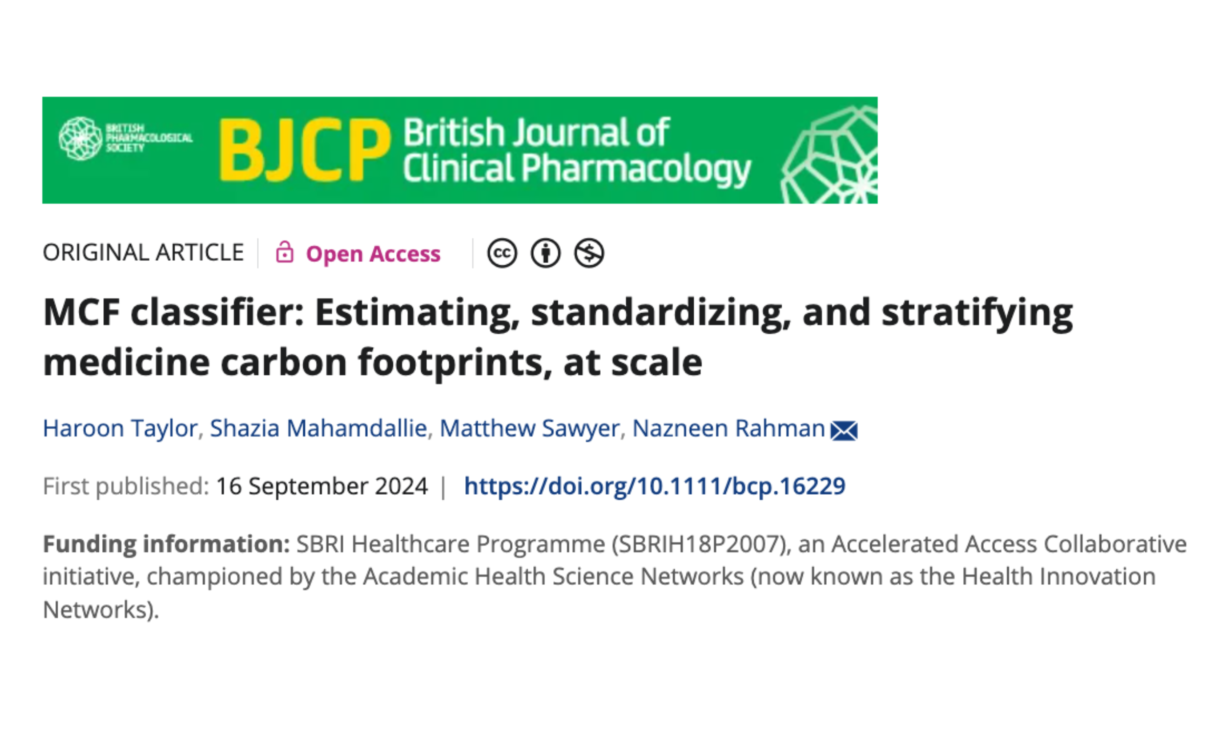 MCF Classifier — YewMaker