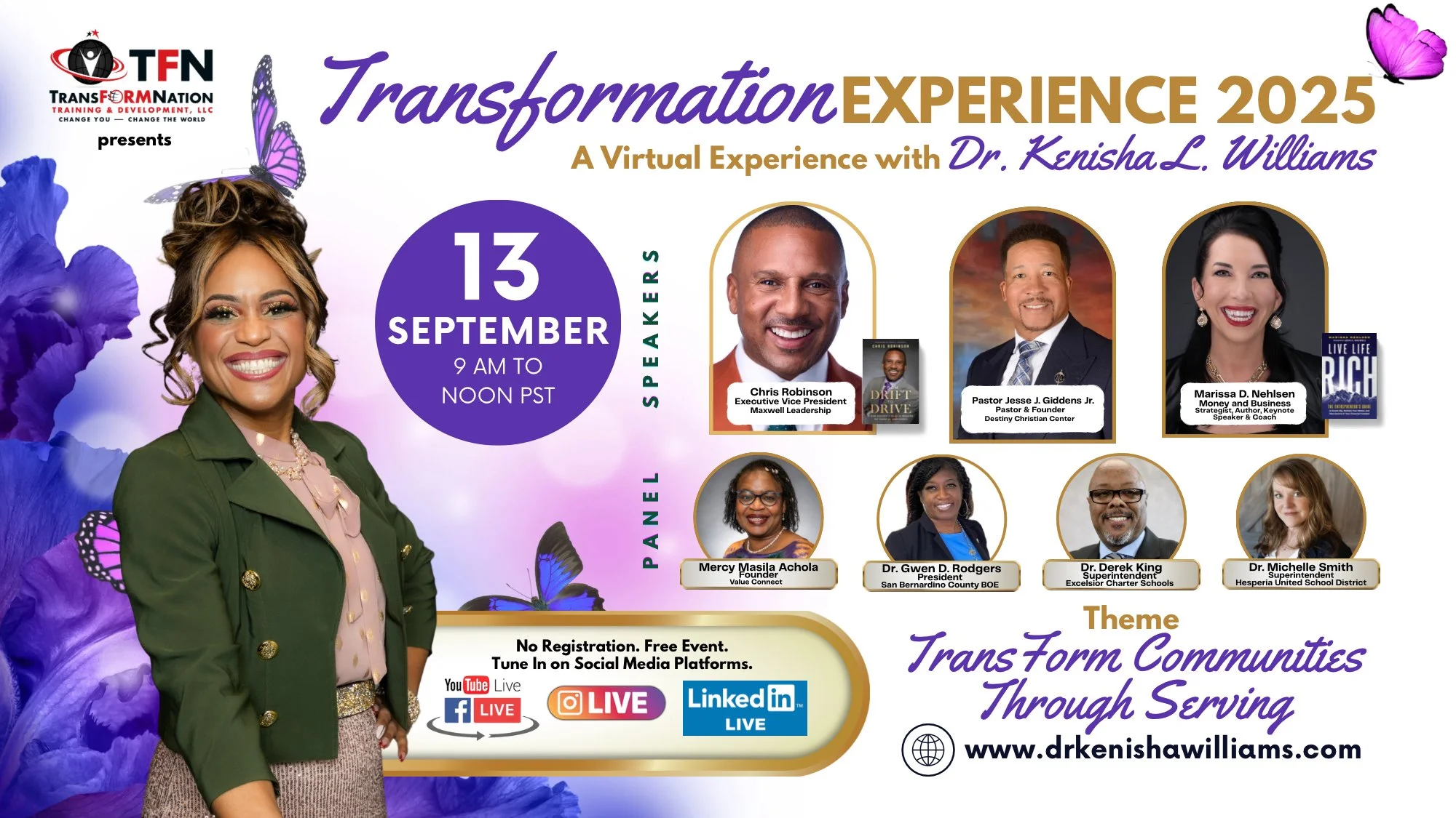 Transformation Experience Virtual Conferences 2025 — Dr. Kenisha L ...