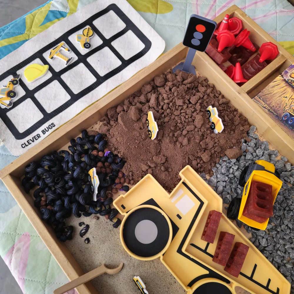 Construction Math Counters — Shop Sensory Play, Nature Activities ...