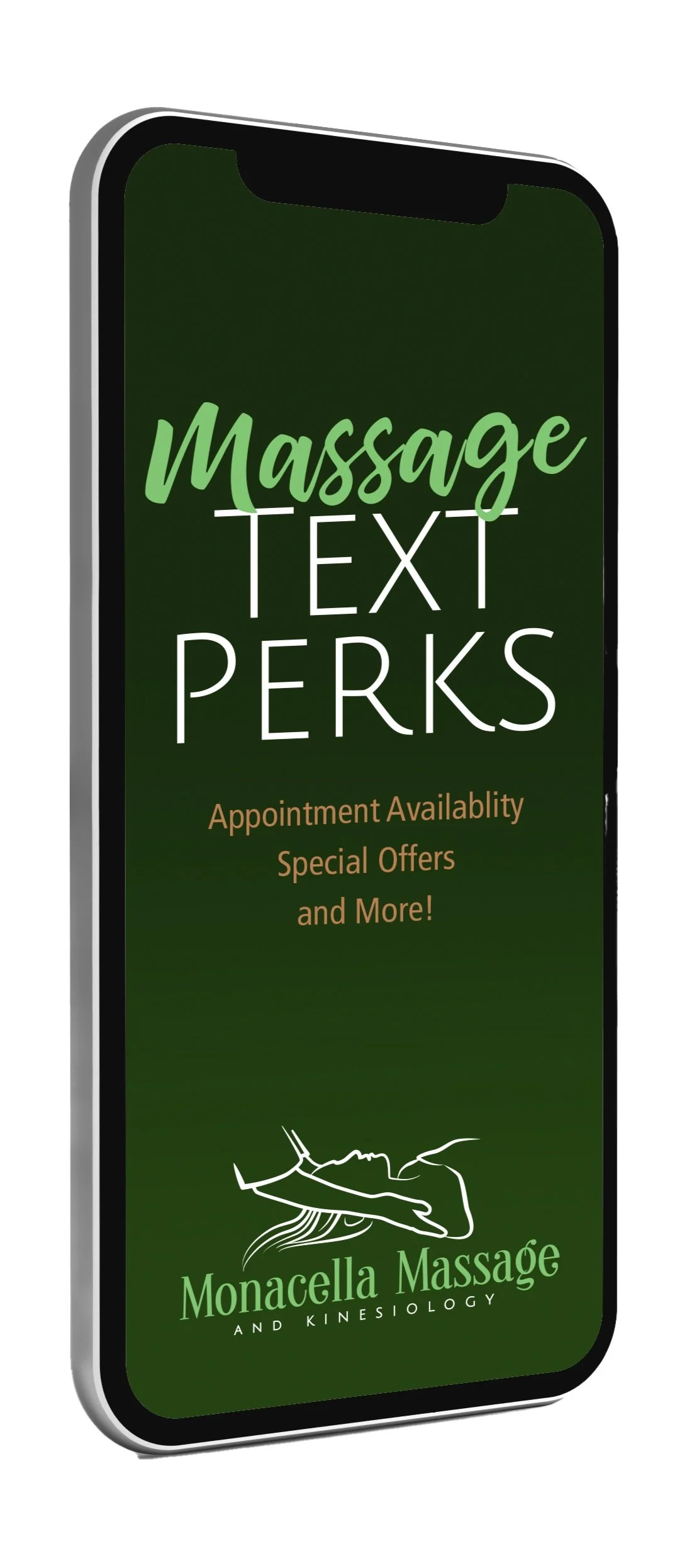 Monacella Massage & Kinesiology — Massage Text Perks