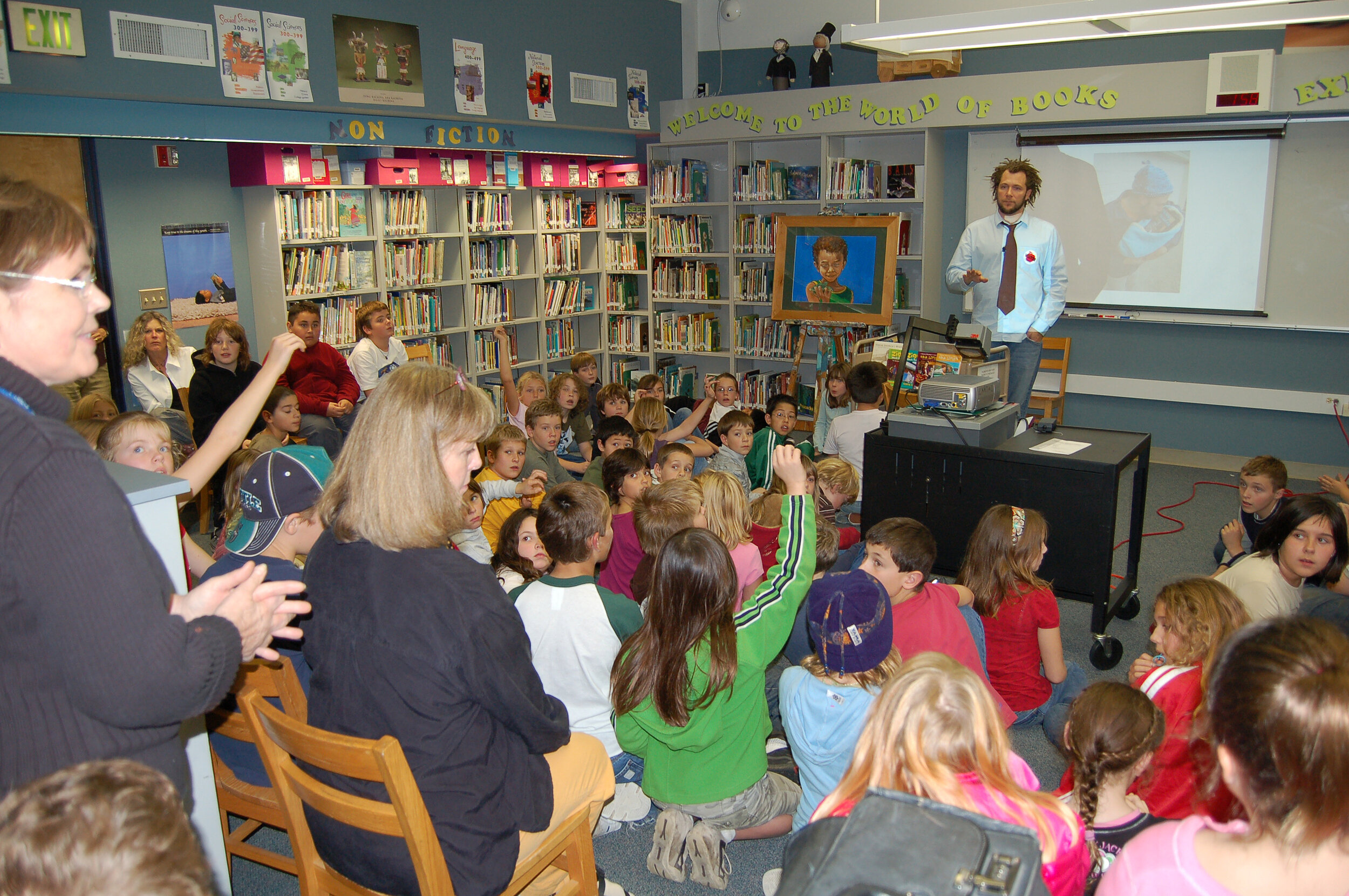 school, library visits — Jesse Joshua Watson