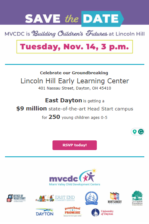 Save the Date - Groundbreaking — MVCDC