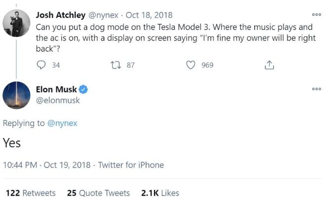 How Do You Turn On Tesla Dog Mode