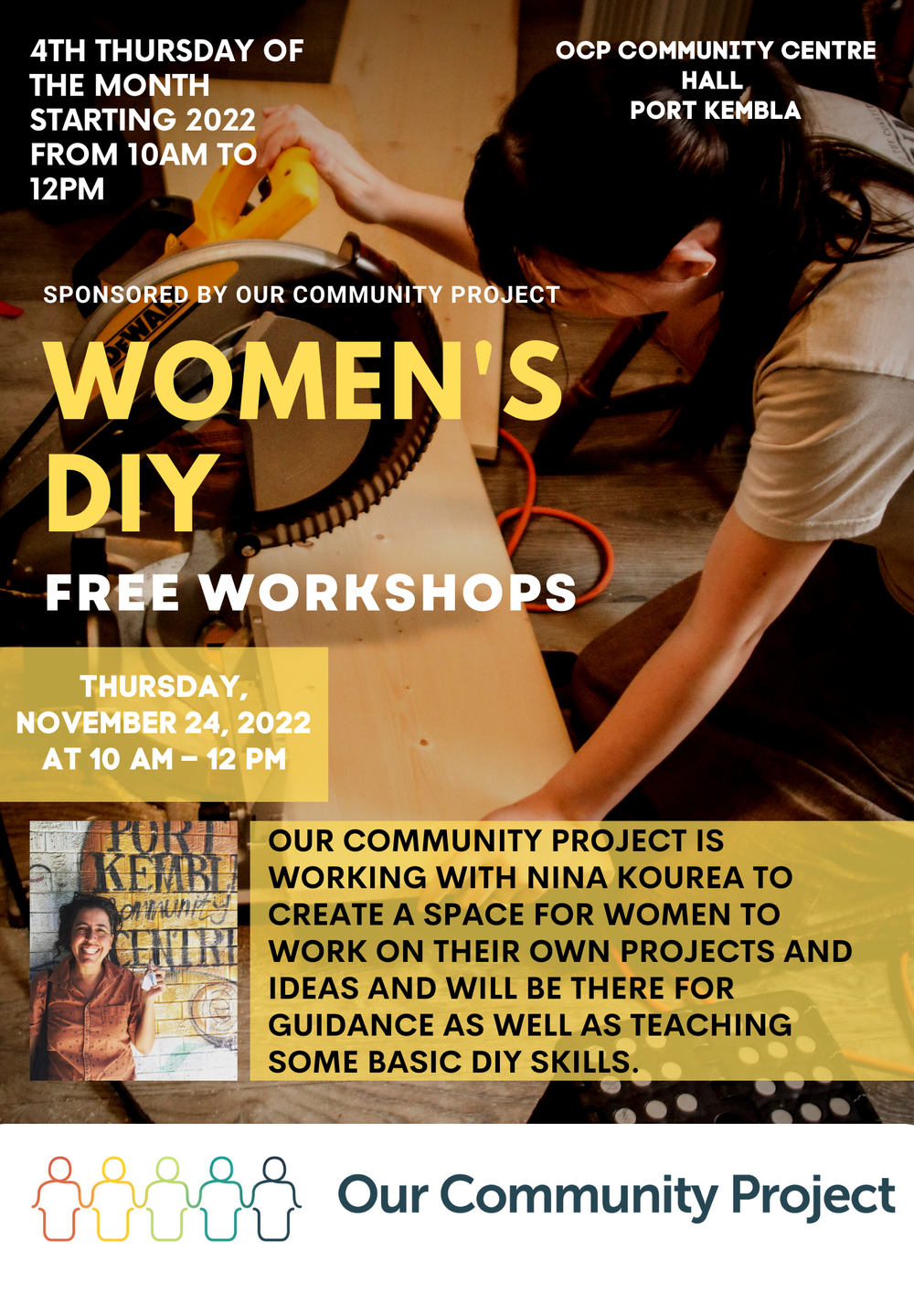 Women’s DIY Workshops (Copy) — Our Community Project