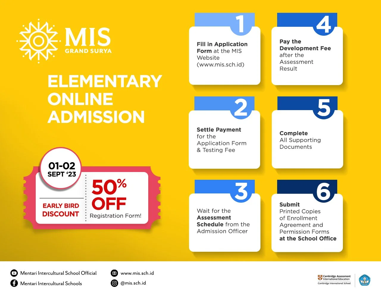 Online Admission — Mentari Intercultural School