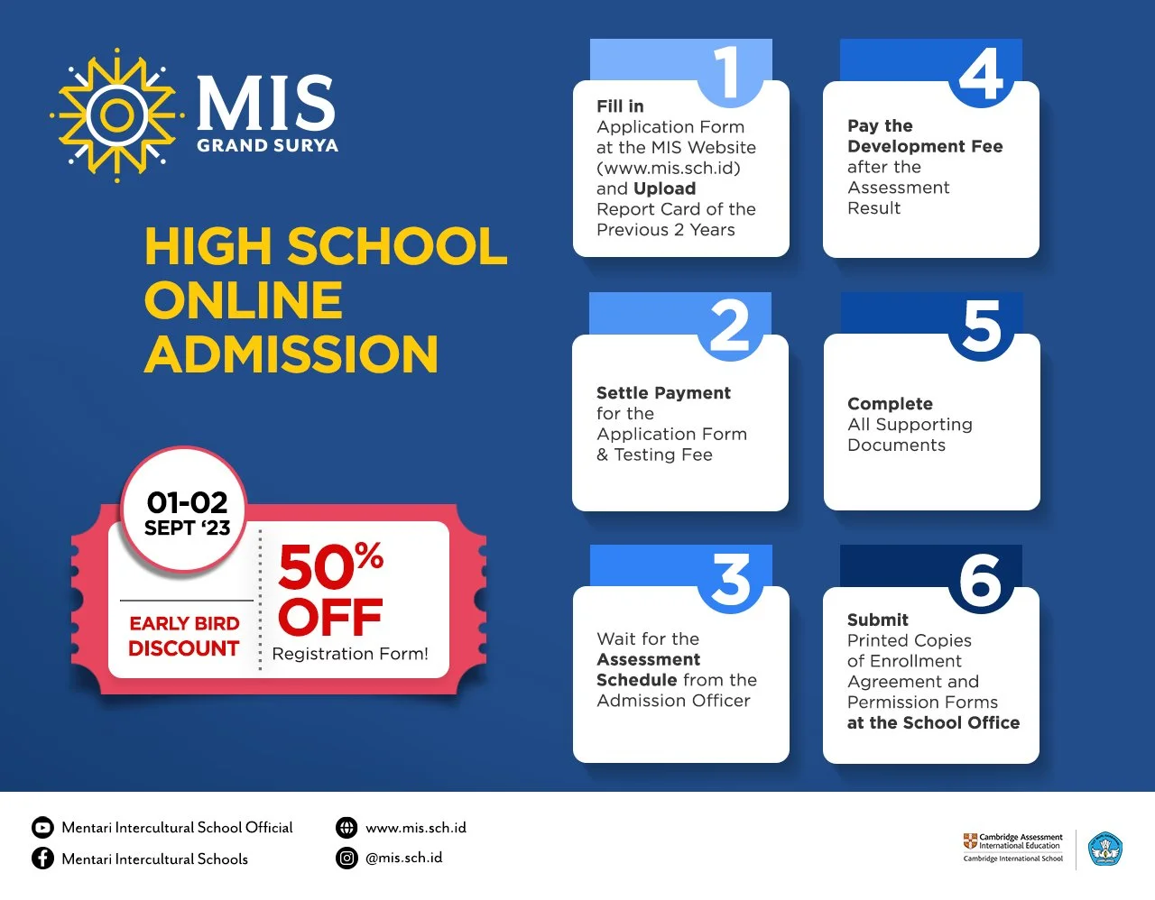 Online Admission — Mentari Intercultural School