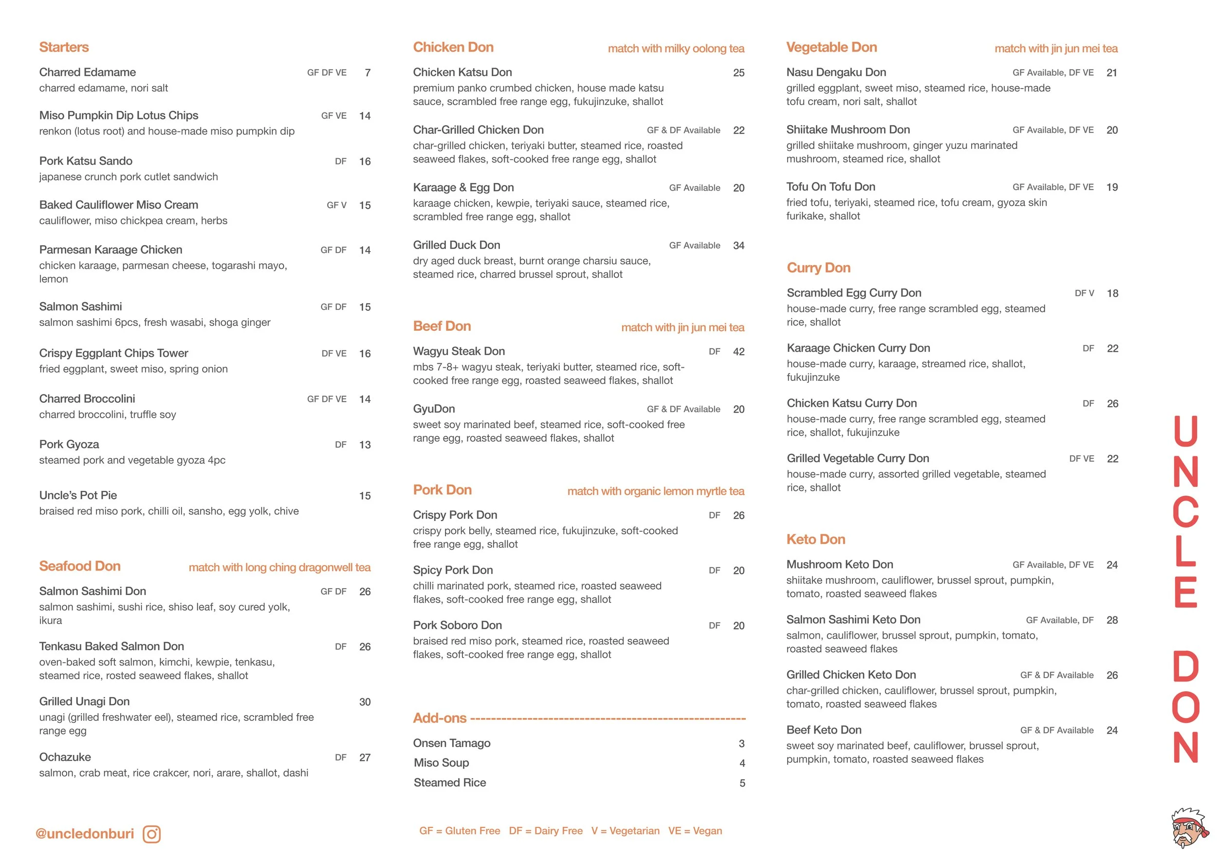 West End Menu — Delightful Donburi