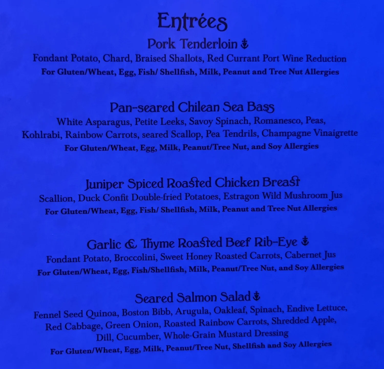 Arendelle Allergy-Friendly Dinner Menu (Disney Wish) — Gluten Free ...