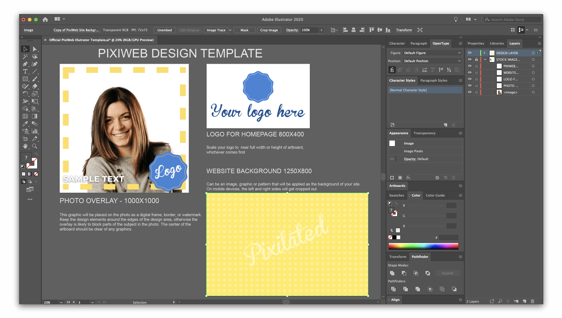 Illustrator Design Template Illustrator Design Template