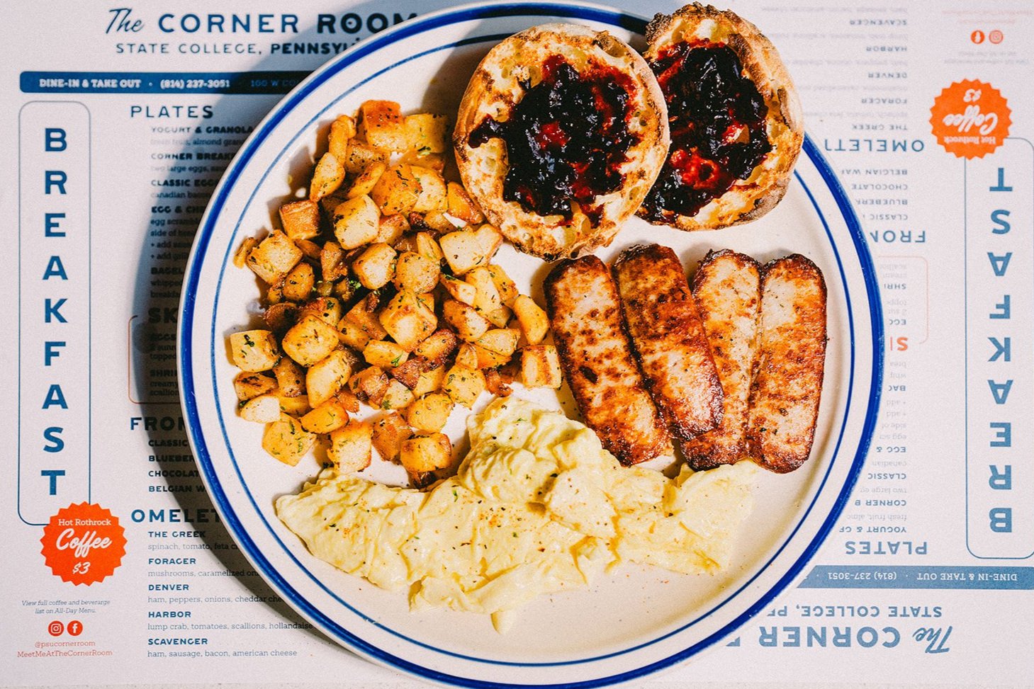 Breakfast Menu — The Corner Room
