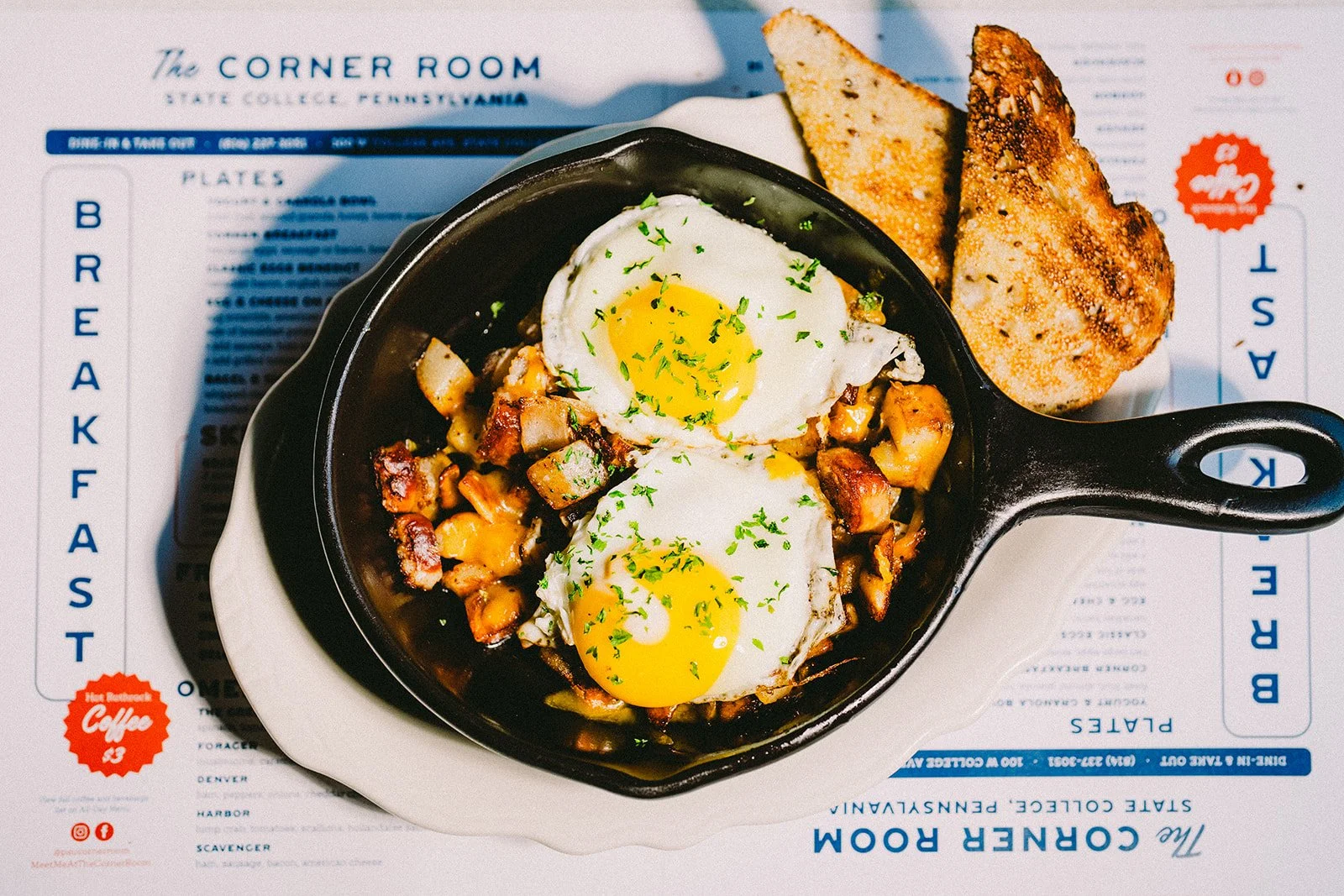 Breakfast Menu — The Corner Room