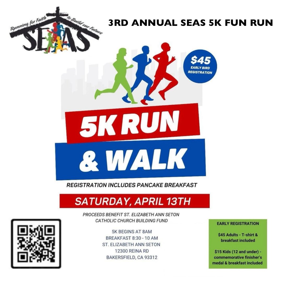 SEAS 5k Fun Run | St. Elizabeth Ann Seton