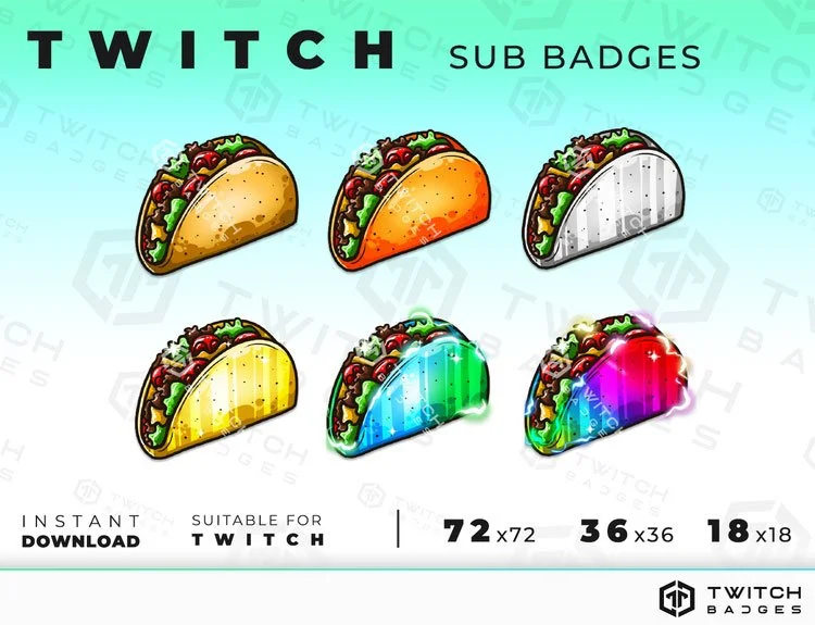 Twitch Sub Badges/Free Sub Badges