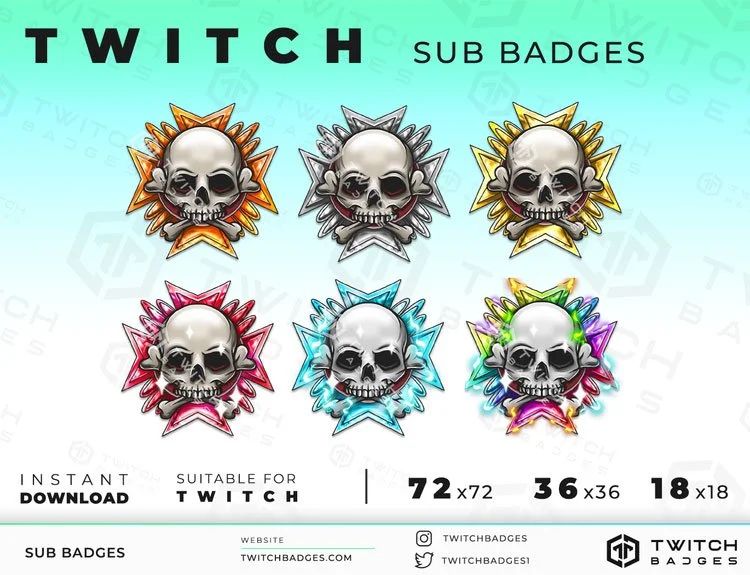 Twitch Sub Badges/Free Sub Badges