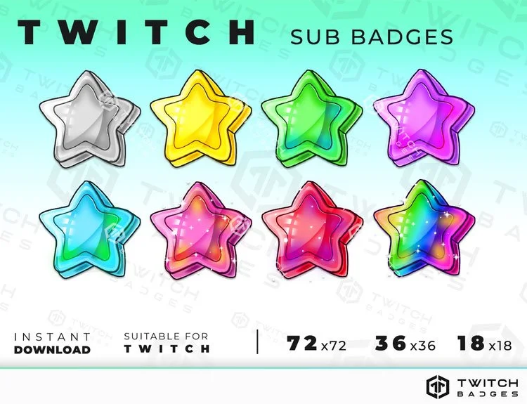 Twitch Sub Badges/Free Sub Badges