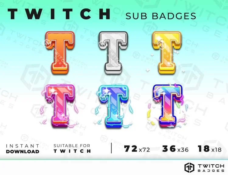 Twitch Sub Badges/Free Sub Badges