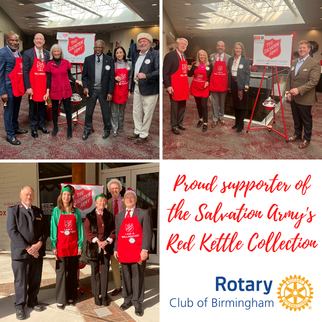 Rotarians Ring the Salvation Army Red Kettle Bells — Birmingham Rotary Club