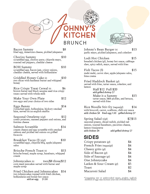Menu — Johnny's Kitchen