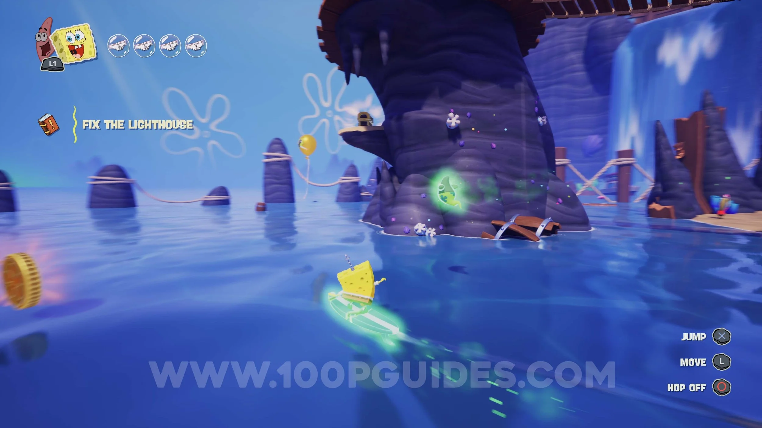 SpongeBob SquarePants: Titans Of The Tide Goldfish Island All Chests ...